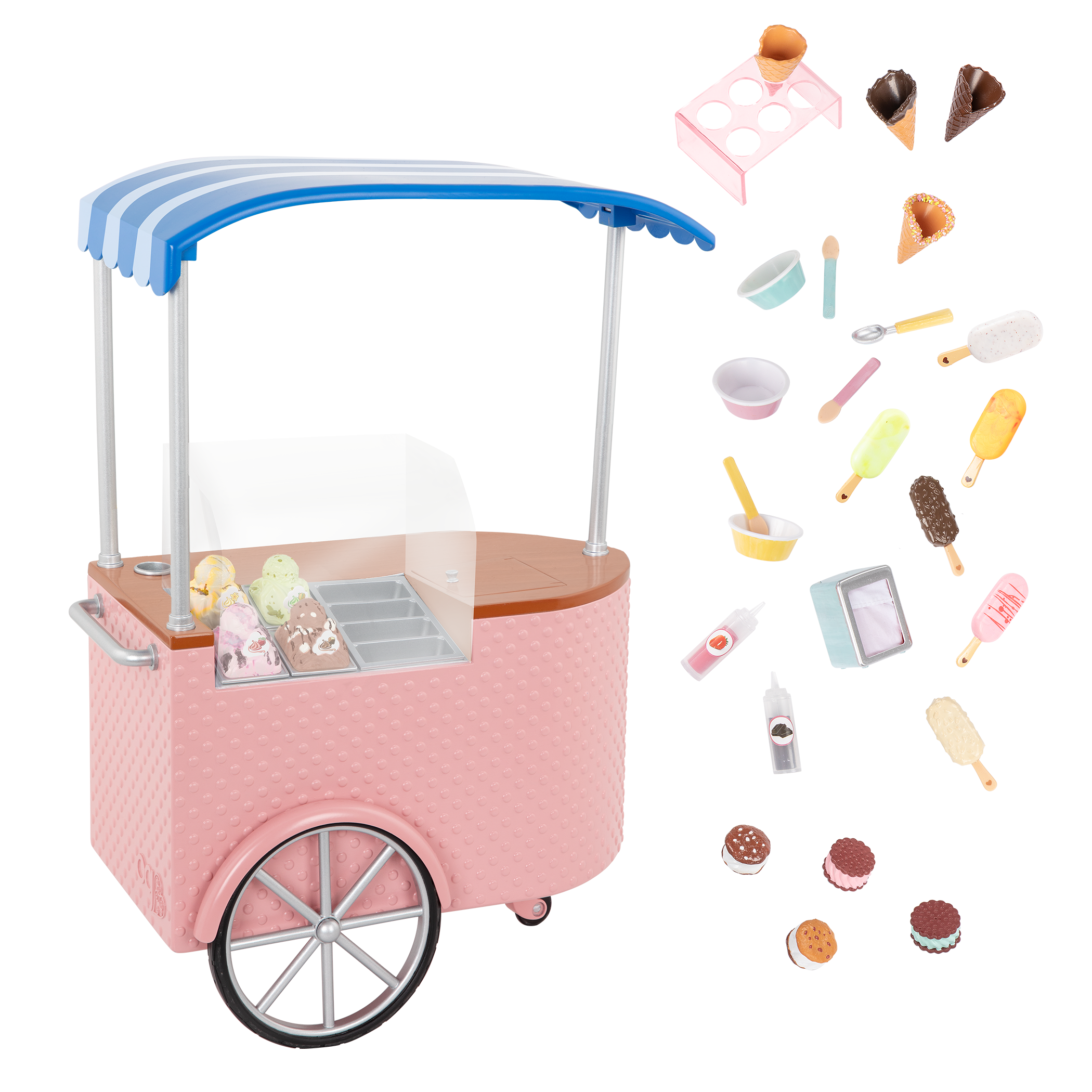 Two Scoops | 18" Doll Ice Cream Cart | Our Generation – Our Generation ...